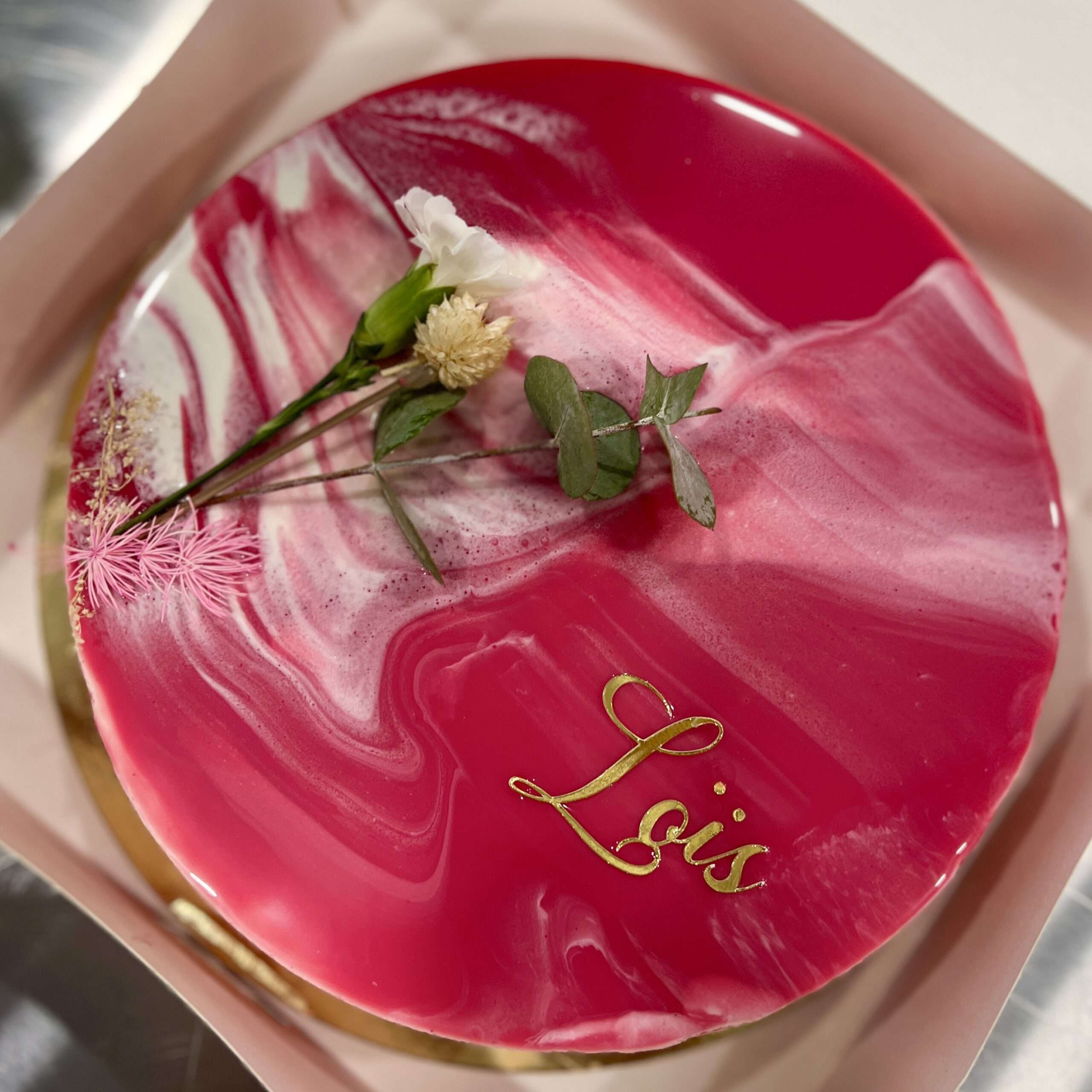 Entremet Vanille fruits rouges - Lynda patisserie